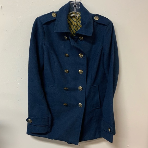 CAbi | Jackets & Coats | Cabi Navy Wool Double Breasted Pea Coat | Poshmark